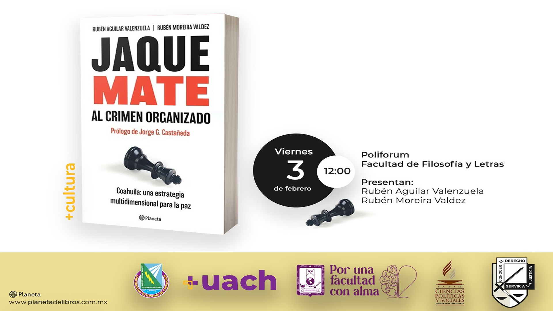 Presentación del libro: "Jaque Mate al crimen organizado"